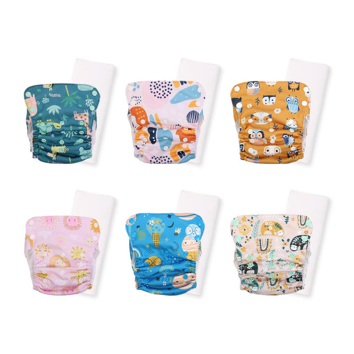 Aurora Max Cloth Diapers for Babies - Pack of 6