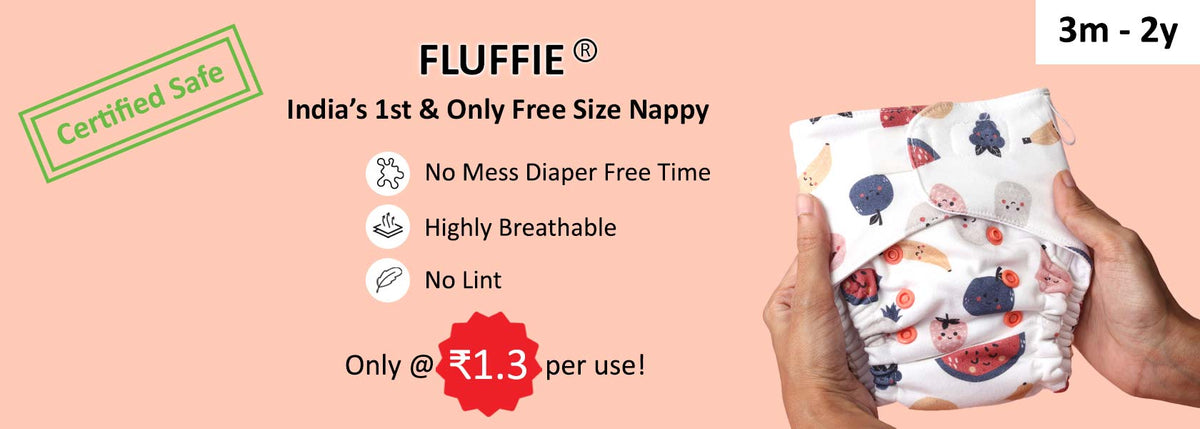Fluffie - Diaper Free Time Cotton Nappies for Babies