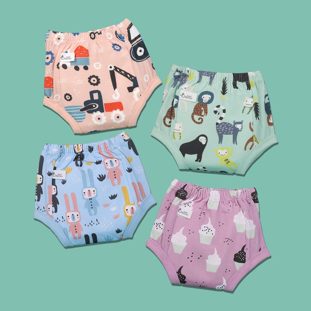 Just Bumm Potty Pants - Busy Bunch Padded Underwear for Potty Training